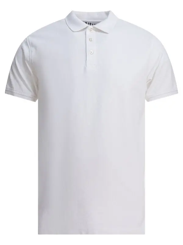 ALTUM Short Slevees Polo Shirt In Cotton - White
