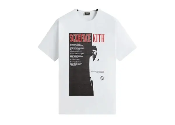 Kith X Scarface Film Poster Vintage Tee Shirt - White