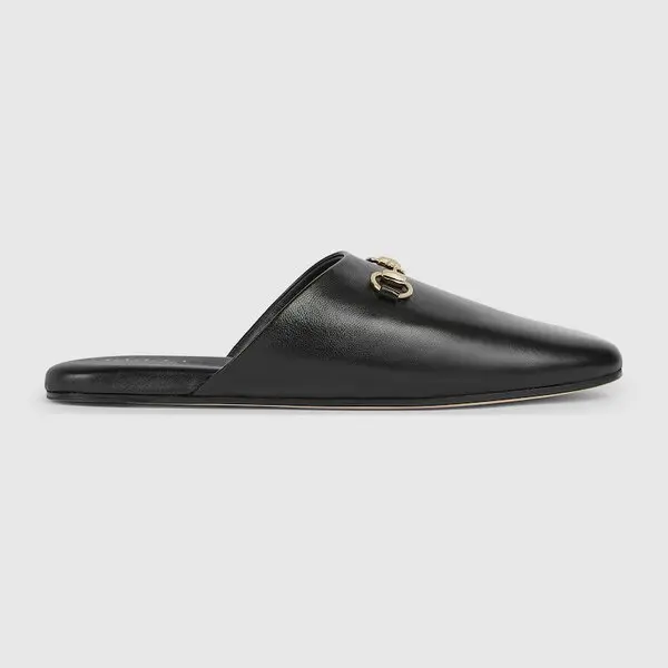 Gucci Leather Mule With Horsebit