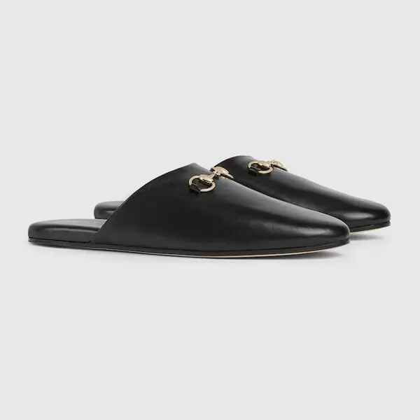 Gucci Leather Mule With Horsebit