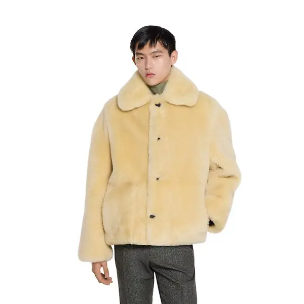 Gucci Shearling Jacket - Beige
