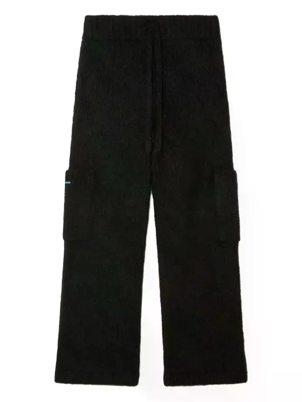 Alanui Drawstring Knit Trousers - Black
