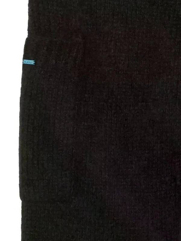 Alanui Drawstring Knit Trousers - Black