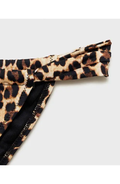 Mango Leopard Print Bikini Bottom