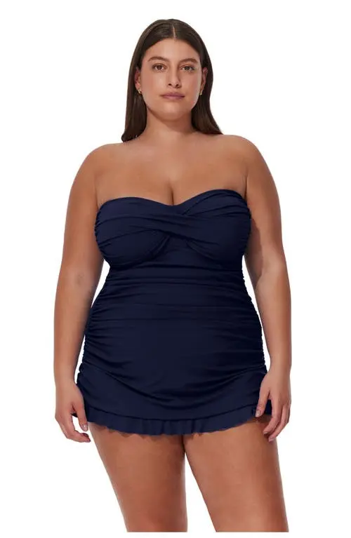 GOTTEX Bandeau Swimdress - Navy