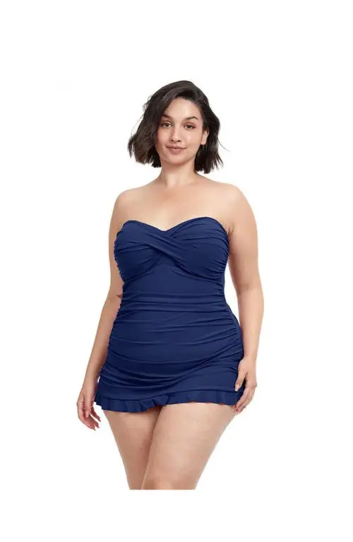 GOTTEX Bandeau Swimdress - Navy
