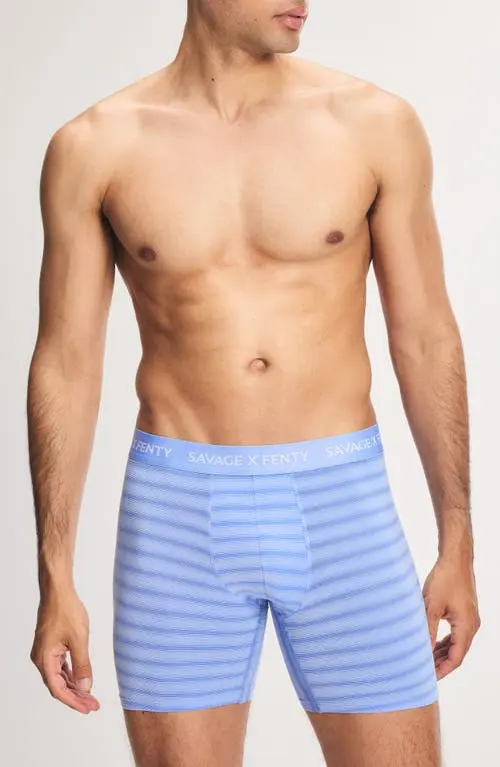 SAVAGE X FENTY Sheer Line Boxer Briefs - Tranquil Blue