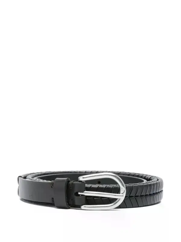Marc O'polo Braided Leather Belt - Black