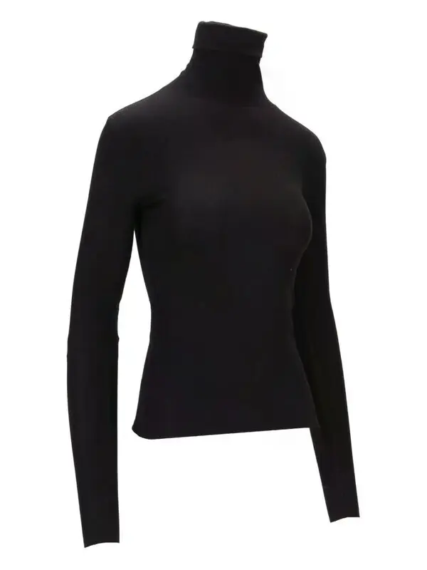 Polo Ralph Lauren Ribbed Turtleneck Top - Black