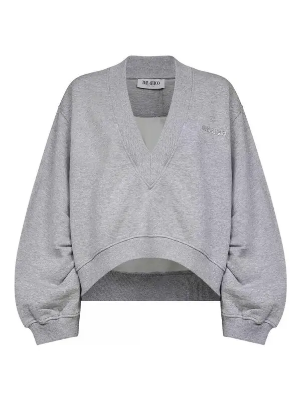 Attico V-neck Sweatshirt - Grey
