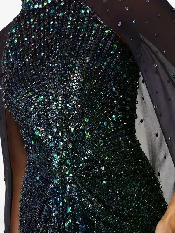 navy blue dress sequin Ellen Sequin Dress  Retrofete