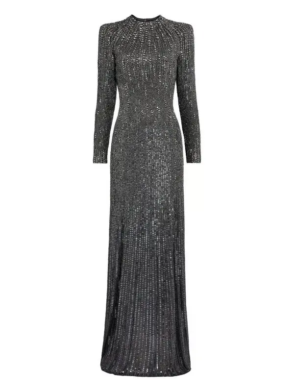 Jenny Packham Sequin-embellished Maxi Dress