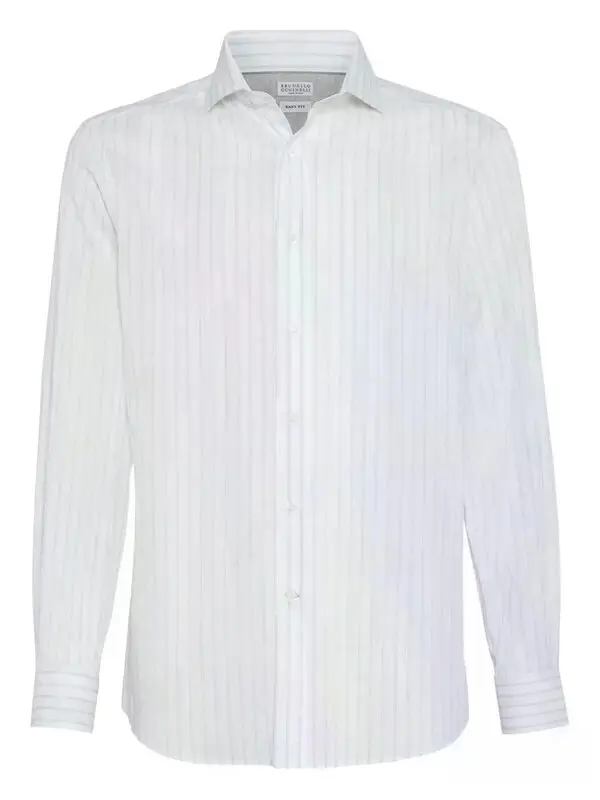 Brunello Cucinelli Striped Cotton Shirt