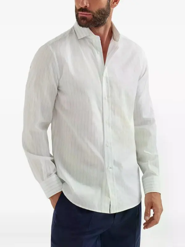 Brunello Cucinelli Striped Cotton Shirt