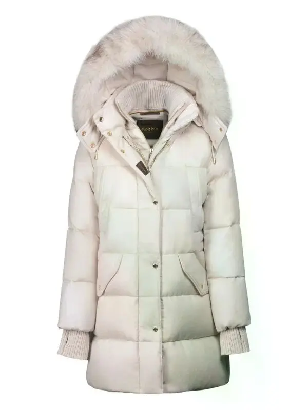 MOORER Fur-trimmed Quilted Jacket