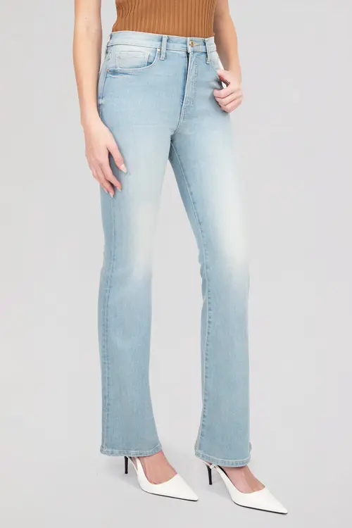 RUDES DENIM Isabella Mini Flare Jeans - Bleu Clair