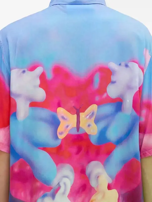 PLEASURES Printed Short-sleeve Shirt