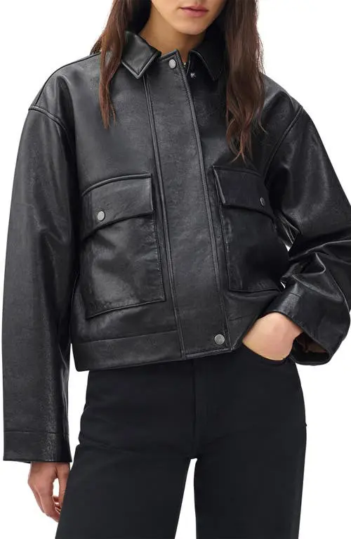 Rag & Bone Nonie Leather Jacket - Black