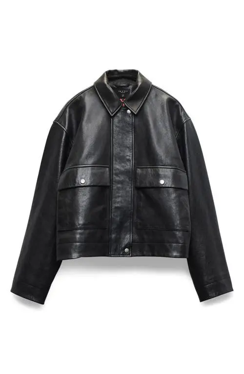 Rag & Bone Nonie Leather Jacket - Black