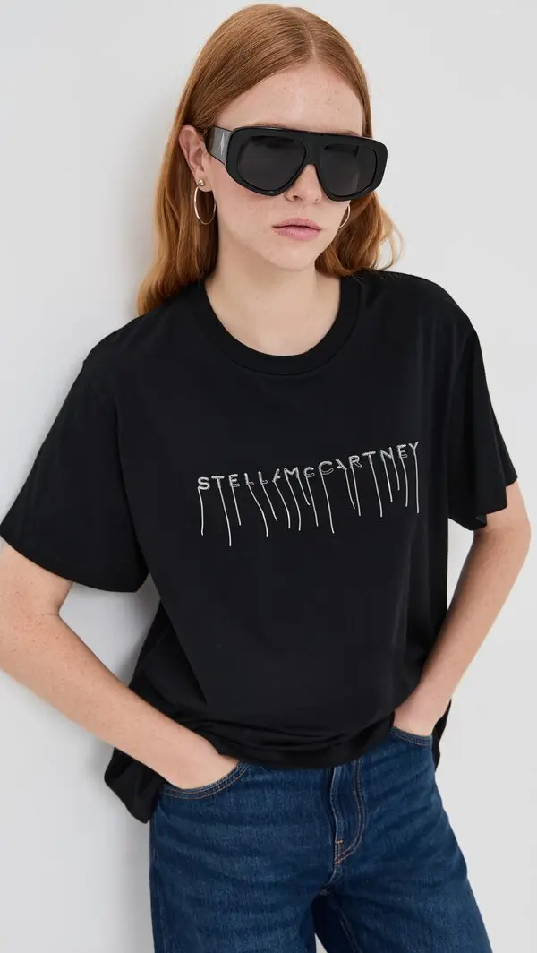 Stella McCartney Logo Embroidered T-shirt