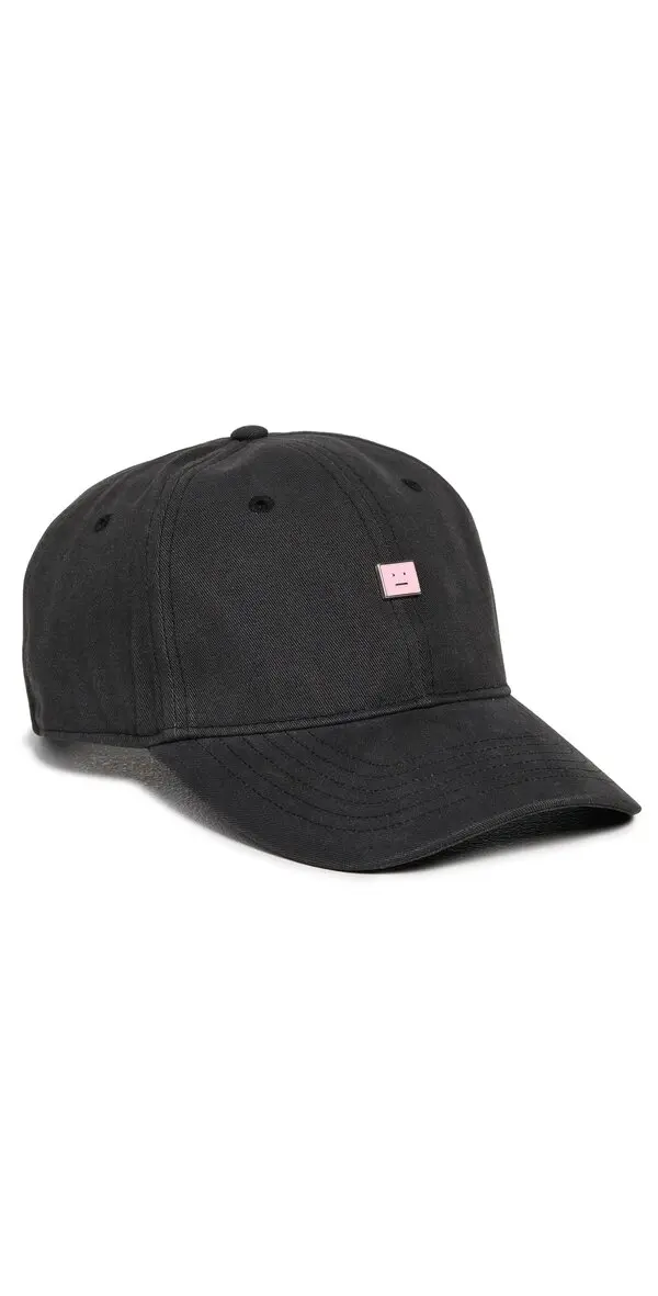Acne Studios Face Stud Cap - Black