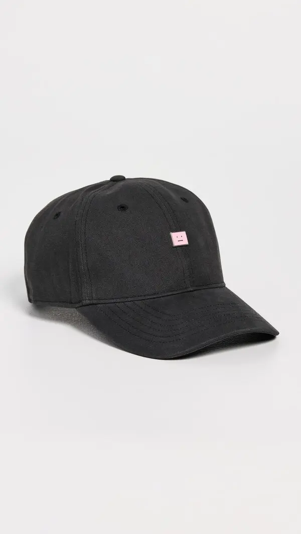 Acne Studios Face Stud Cap - Black