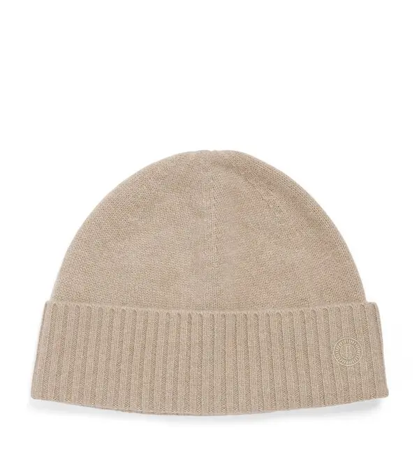 Harrods Cashmere Beanie - Neutral