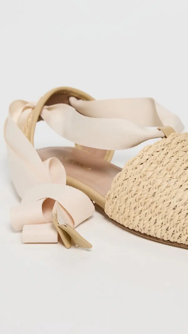 ANDREA GOMEZ Desi Raffia Flats