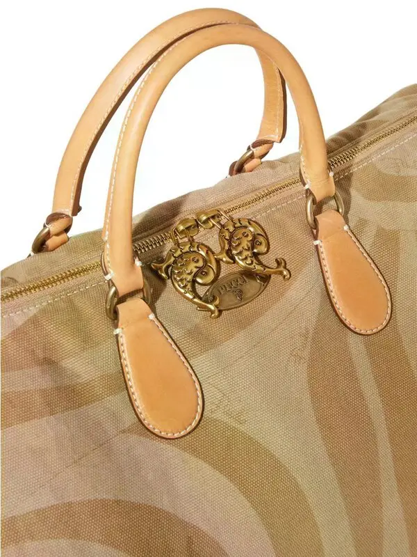 Emilio Pucci Marmo-print Holdall - Brown
