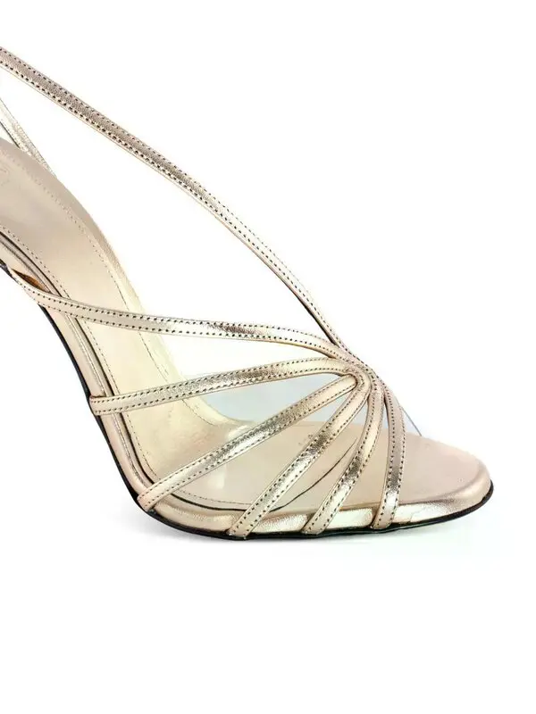ALEVI MILANO 120mm Leather Slingback Sandals
