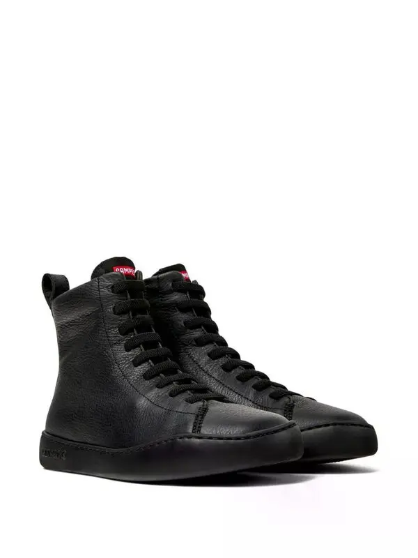 Camper Peu Cami Leather Lace-up Combat High Top Boots