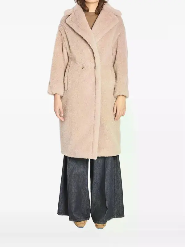 Max Mara Tedgirl Double-breasted Coat - Neutrals