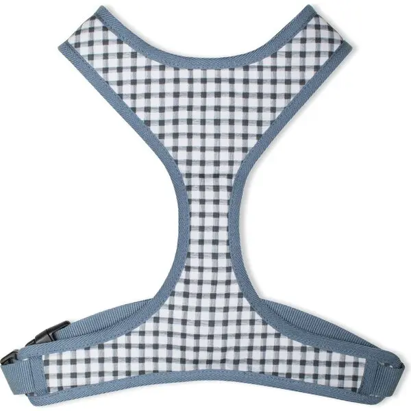 FRINGE STUDIO Painted Gingham Dog Harness - Black/white Multi