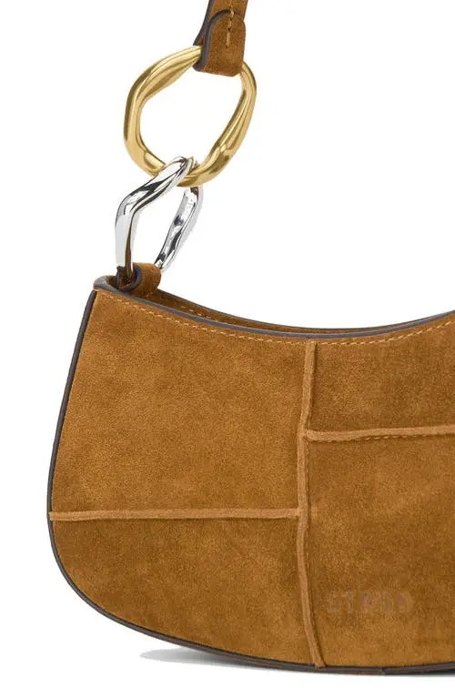 Staud Ollie Suede Shoulder Bag - Tan