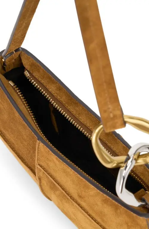 Staud Ollie Suede Shoulder Bag - Tan