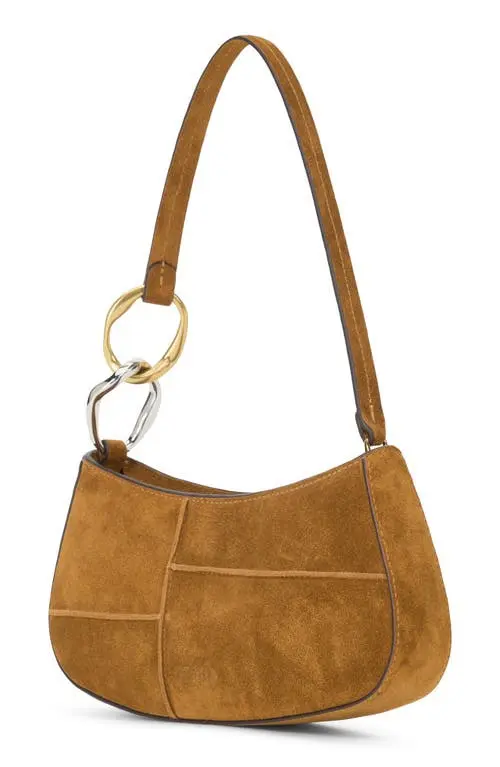 Staud Ollie Suede Shoulder Bag - Tan