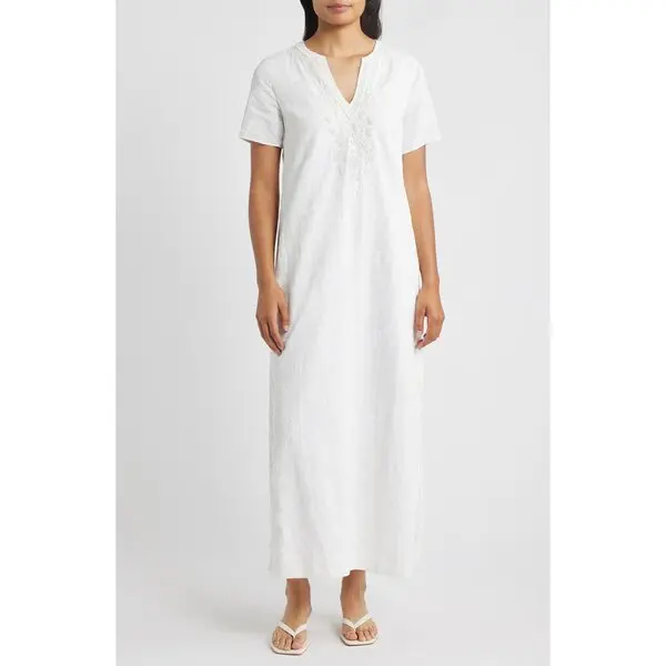 LILLY PULITZER® Ariella Linen Maxi Dress - Resort White