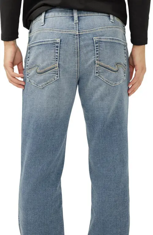 SILVER JEANS CO. Zac Relaxed Fit Straight Leg Jeans - Bond
