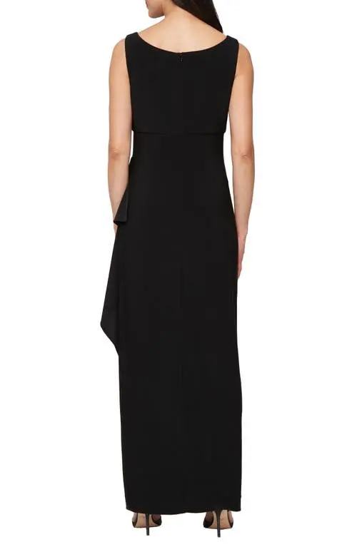 Alex Evenings Empire Waist Jersey Gown With Jacket