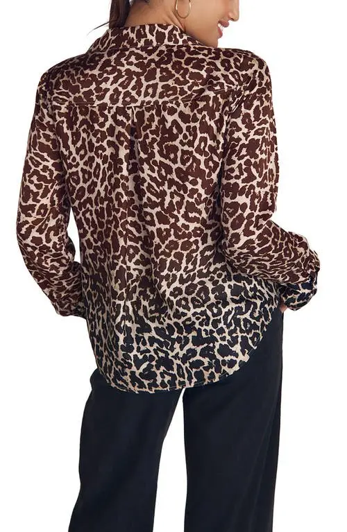 Bella Dahl Ombré Leopard Print Shirt