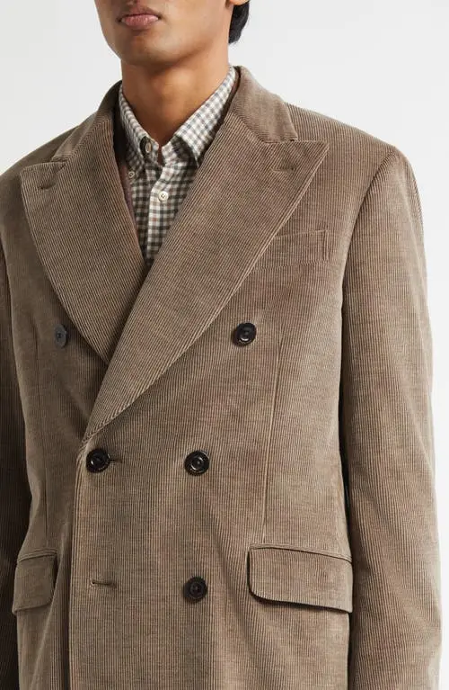 Boglioli Double-breasted Corduroy Coat
