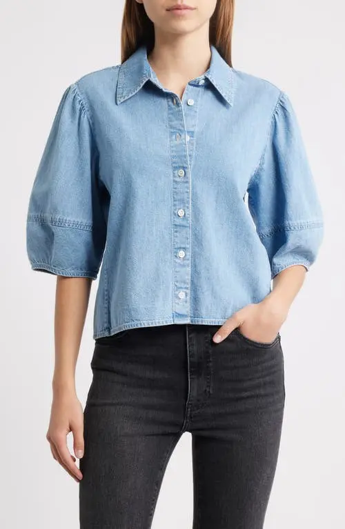 FRAME The Lantern Chambray Button-up Shirt
