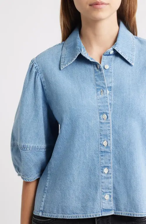 FRAME The Lantern Chambray Button-up Shirt