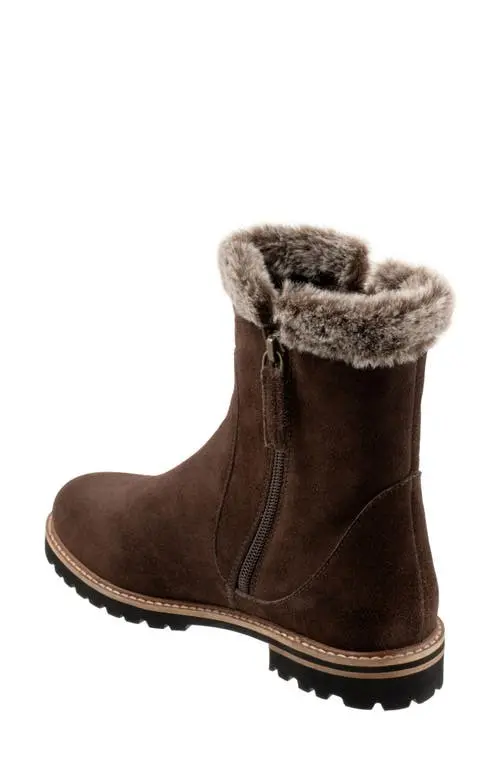 Trotters Faux Fur Trim Boots