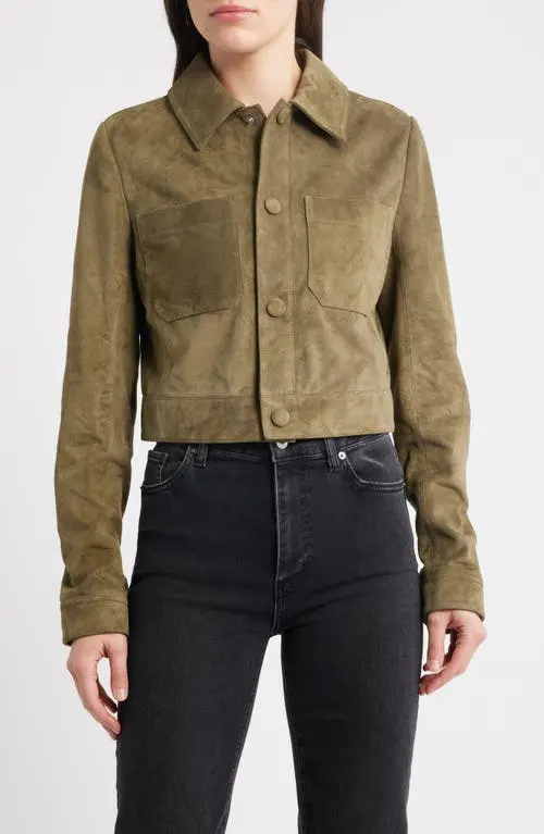 FRAME The Suede Jacket - Cypress