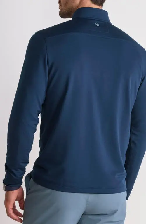 Vineyard Vines Performance Club Quarter-zip Pullover - Blue Blazer