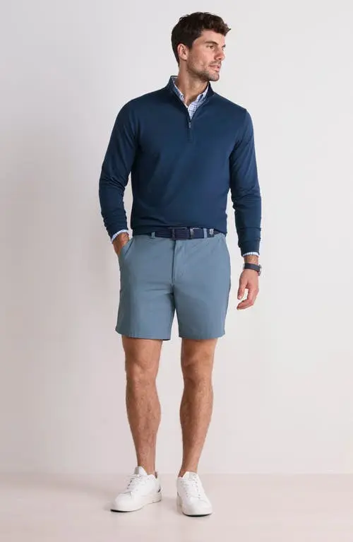 Vineyard Vines Performance Club Quarter-zip Pullover - Blue Blazer