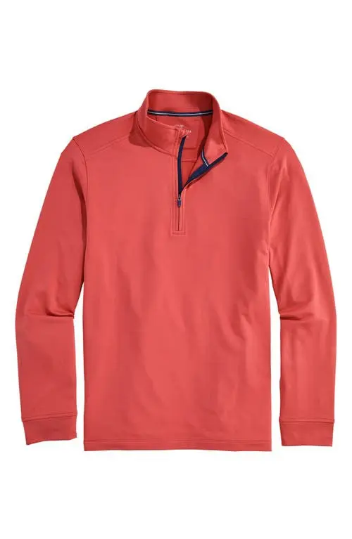 Vineyard Vines Performance Club Quarter-zip Pullover - Mariner