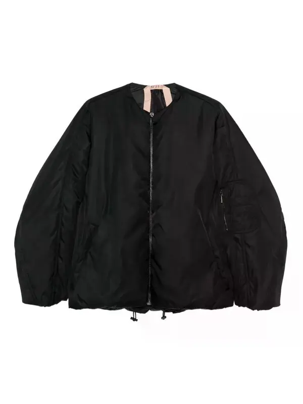N°21 Balloon-shape Zip-front Bomber Jacket