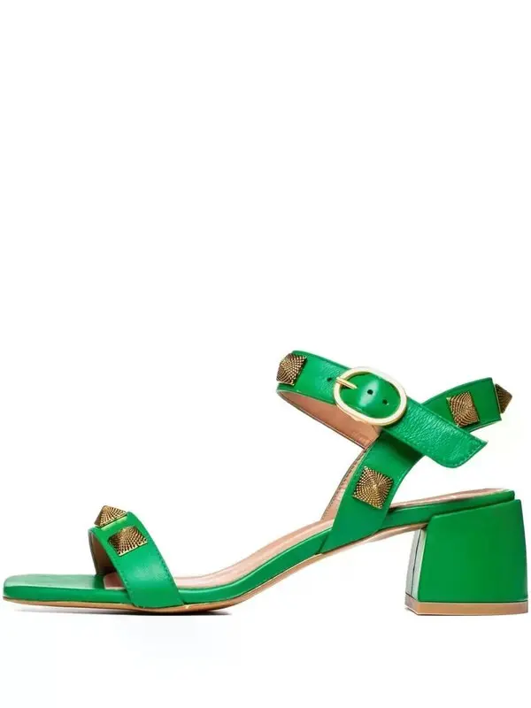 POCHE PARIS Buckle-fastening Studded Sandals
